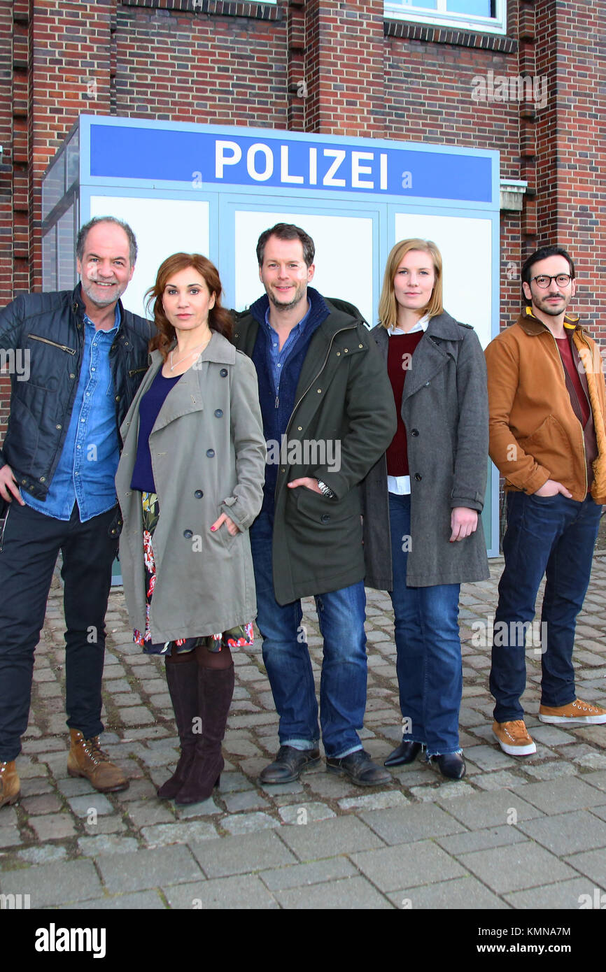 actors at the Photocall fot the TV-series Soko Hamburg in Hamburg at ...