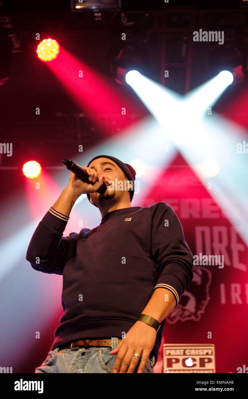 Switzerland, Bern - October 14, 2017. The German rapper Eko Fresh ...