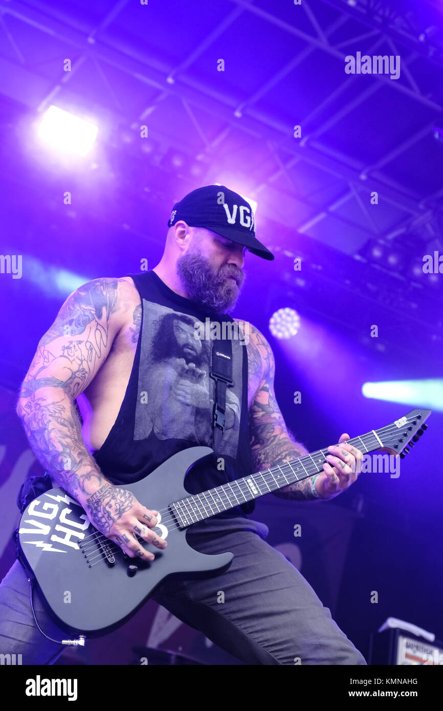 The American metalcore band Every Time I Die performs a live concert at ...