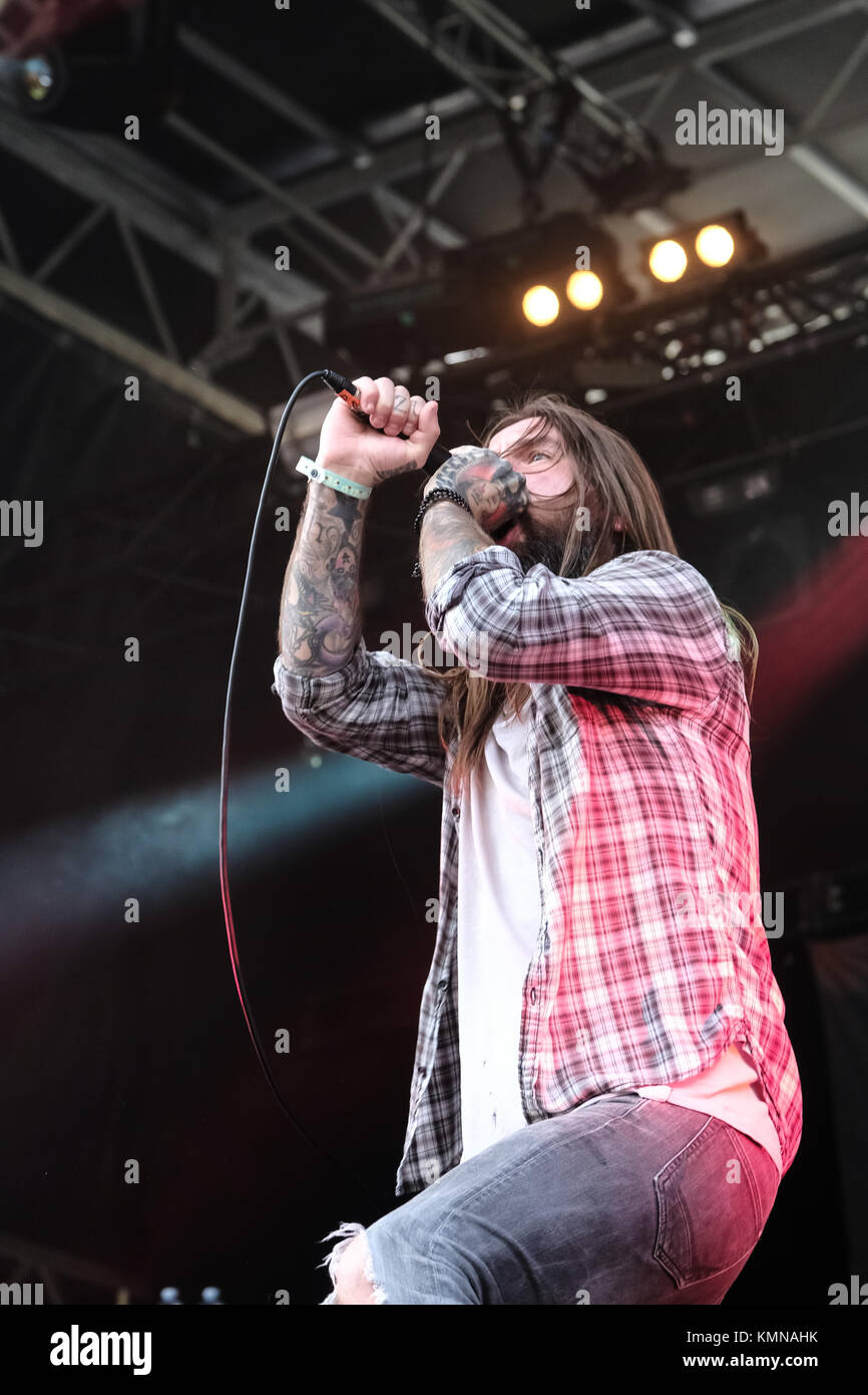 The American metalcore band Every Time I Die performs a live concert at ...