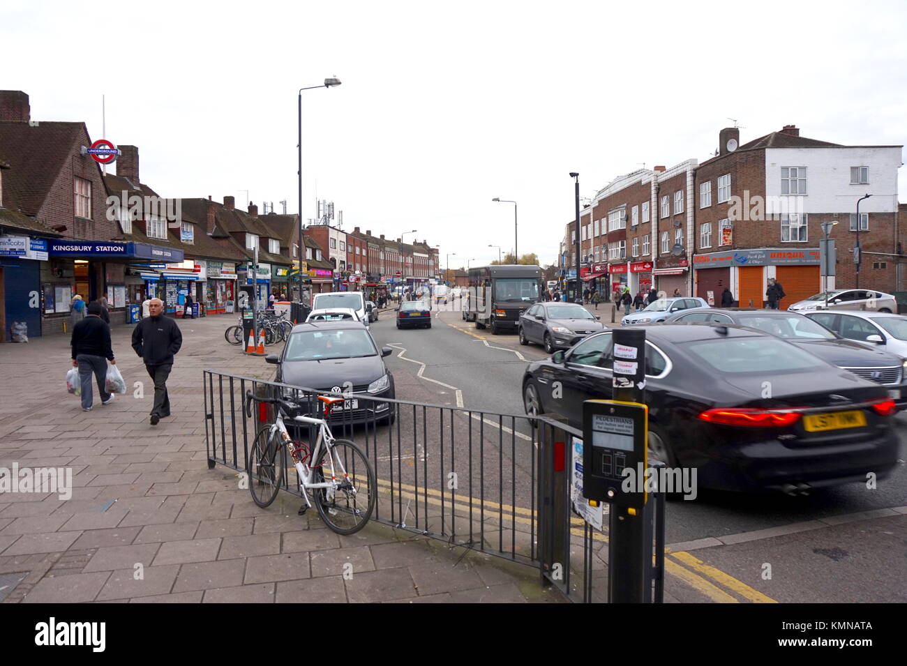Kingsbury Station on Kingsbury High Street, London, United Kingdom ...