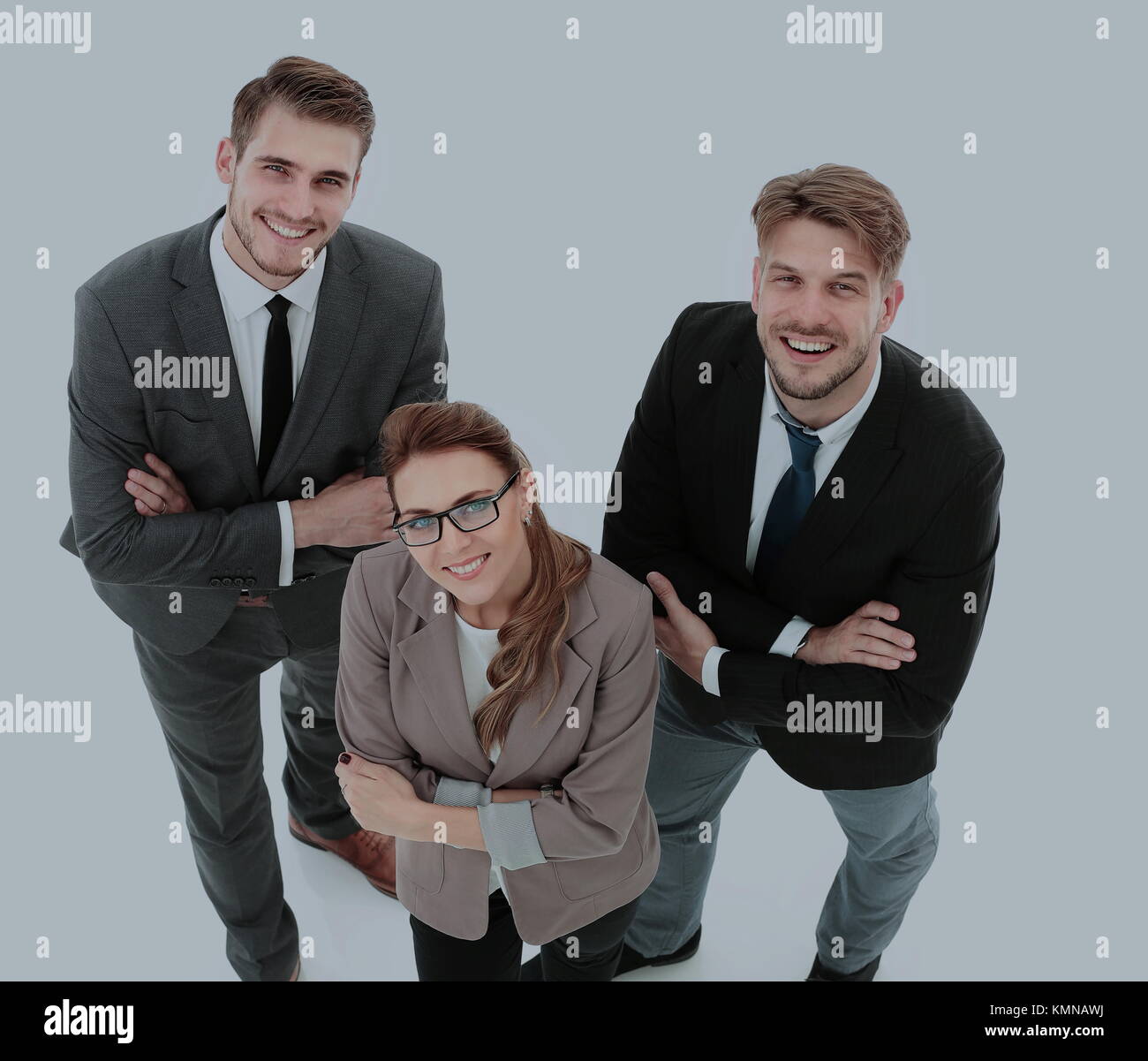 Group of successful business people looking confident Stock Photo - Alamy