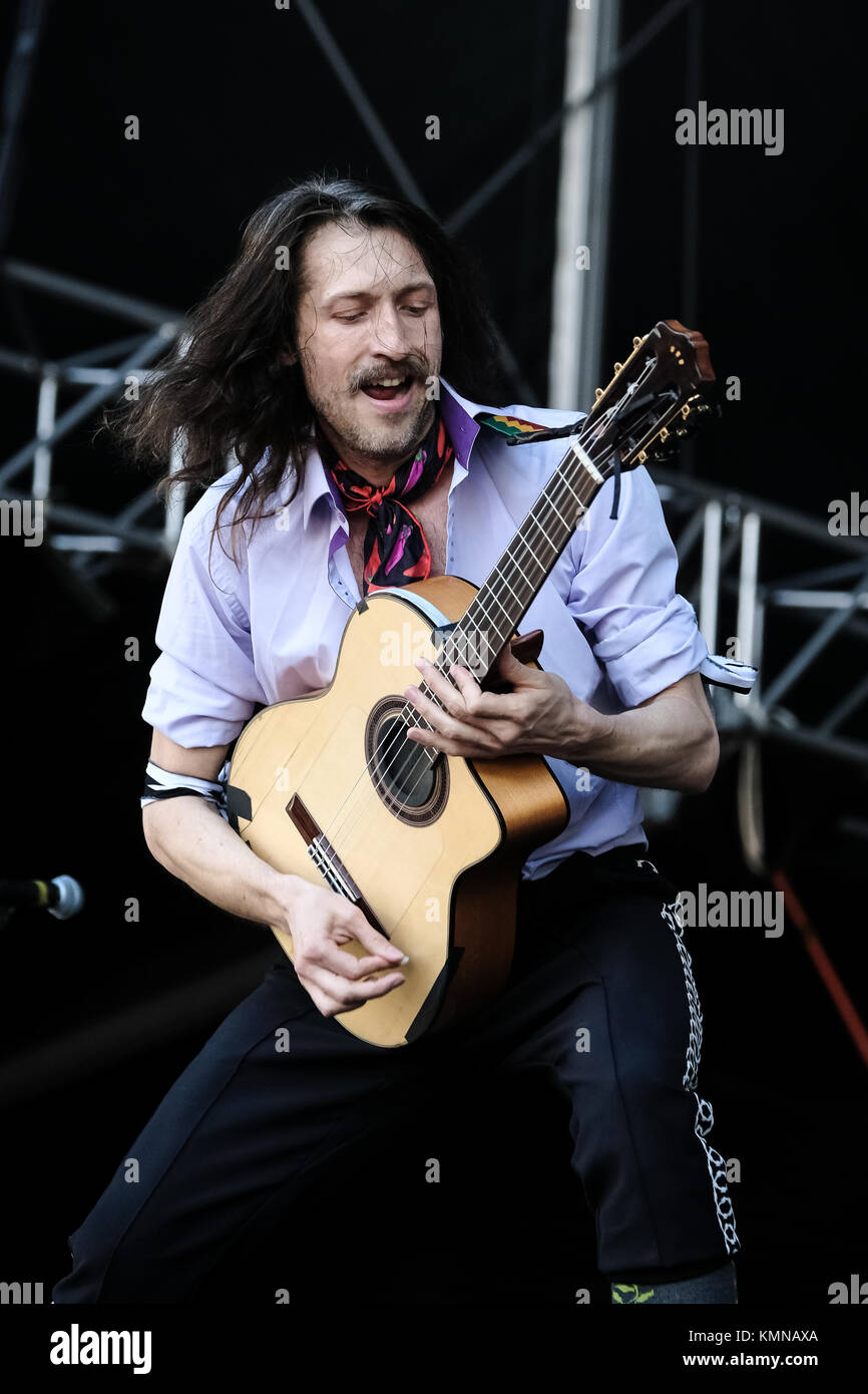 The American and international gypsy punk band Gogol Bordello performs ...