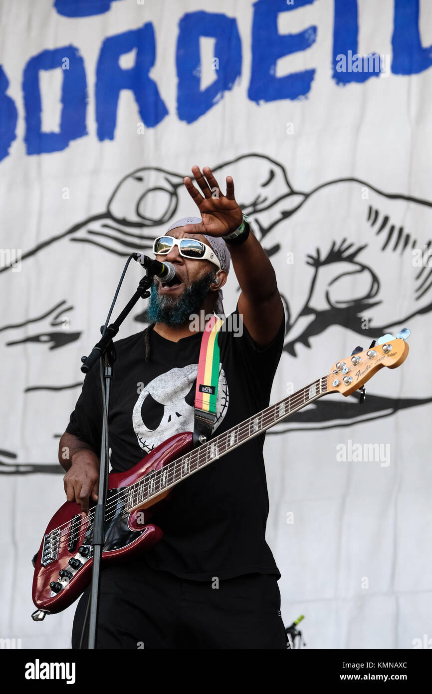 The American and international gypsy punk band Gogol Bordello performs ...
