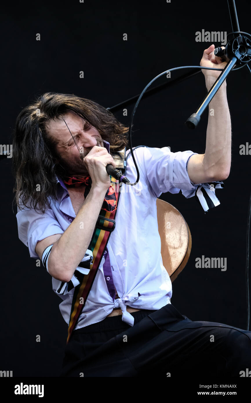 The American and international gypsy punk band Gogol Bordello performs ...