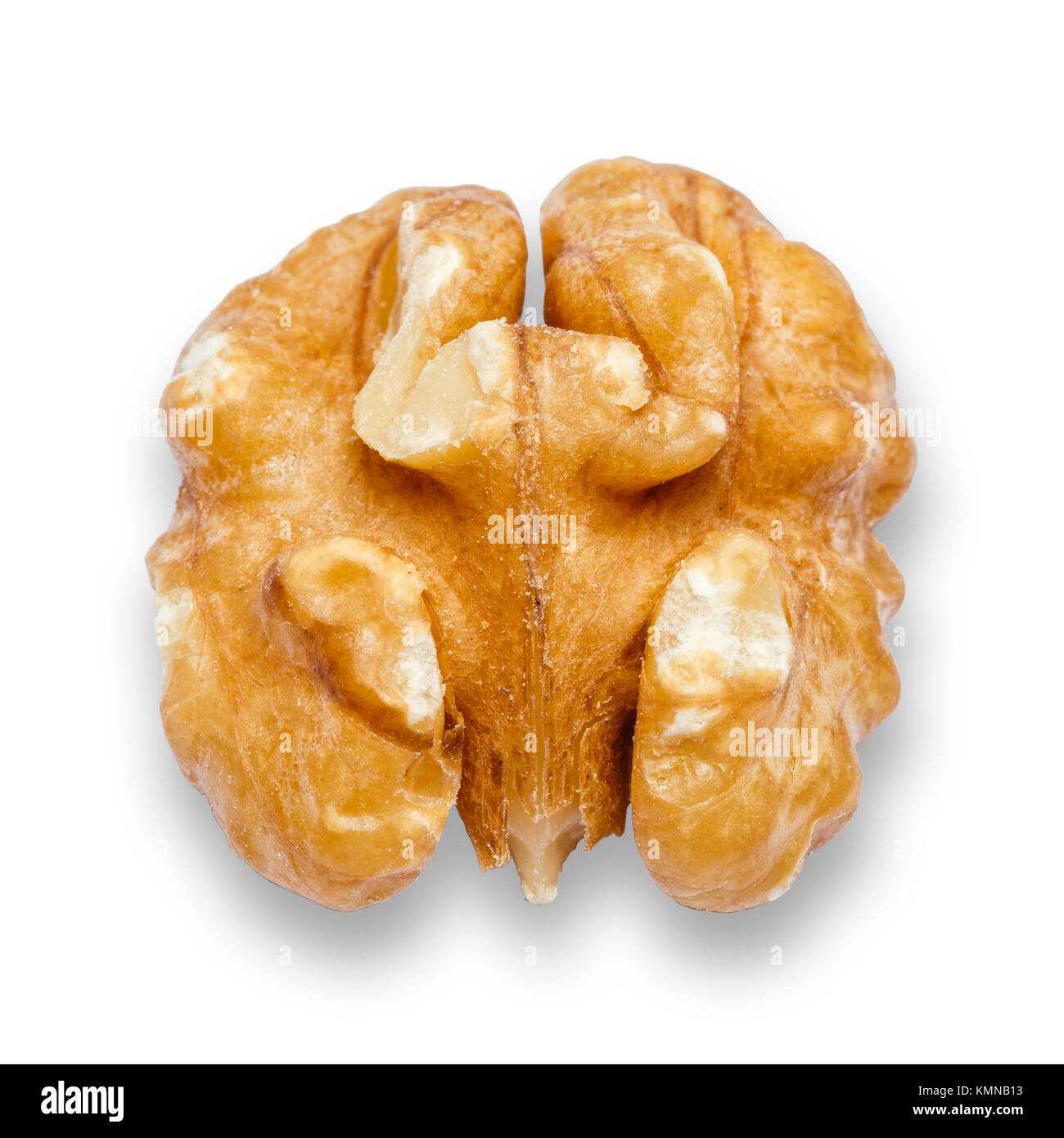 Walnut peeled isolated on white background. Clipping path Stock Photo ...