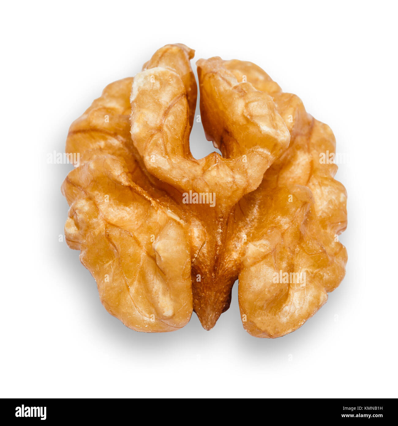 Walnut peeled isolated on white background. Clipping path Stock Photo ...