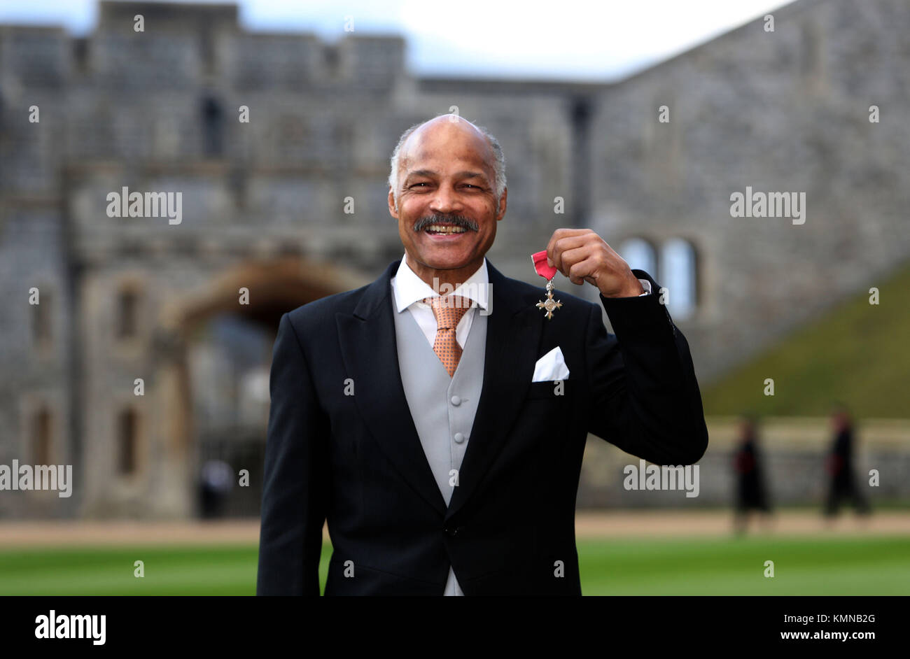 Former boxer John Conteh after being made an MBE (Member of the Order ...