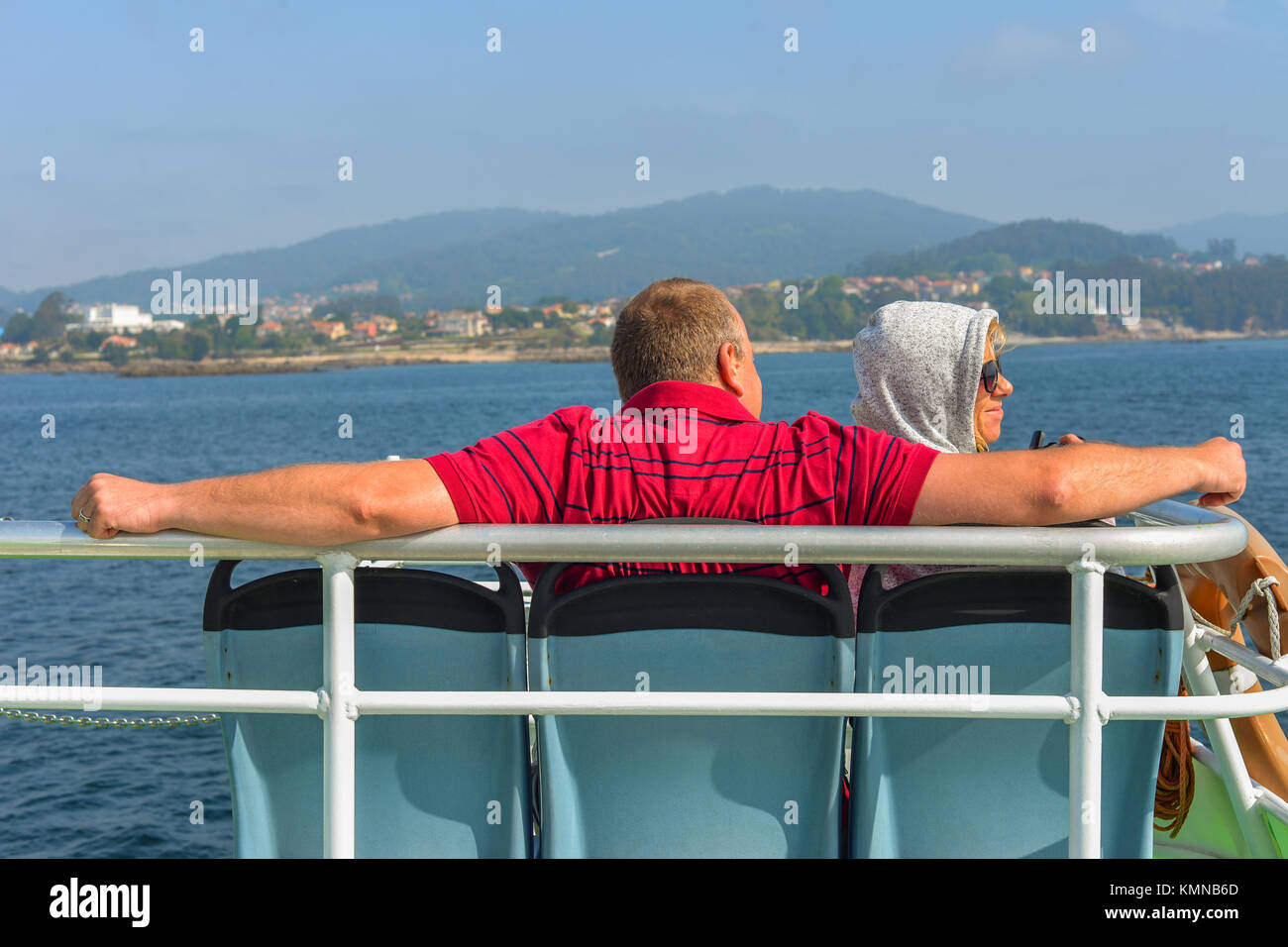 The ferry from Vigo to Cangas Stock Photo - Alamy