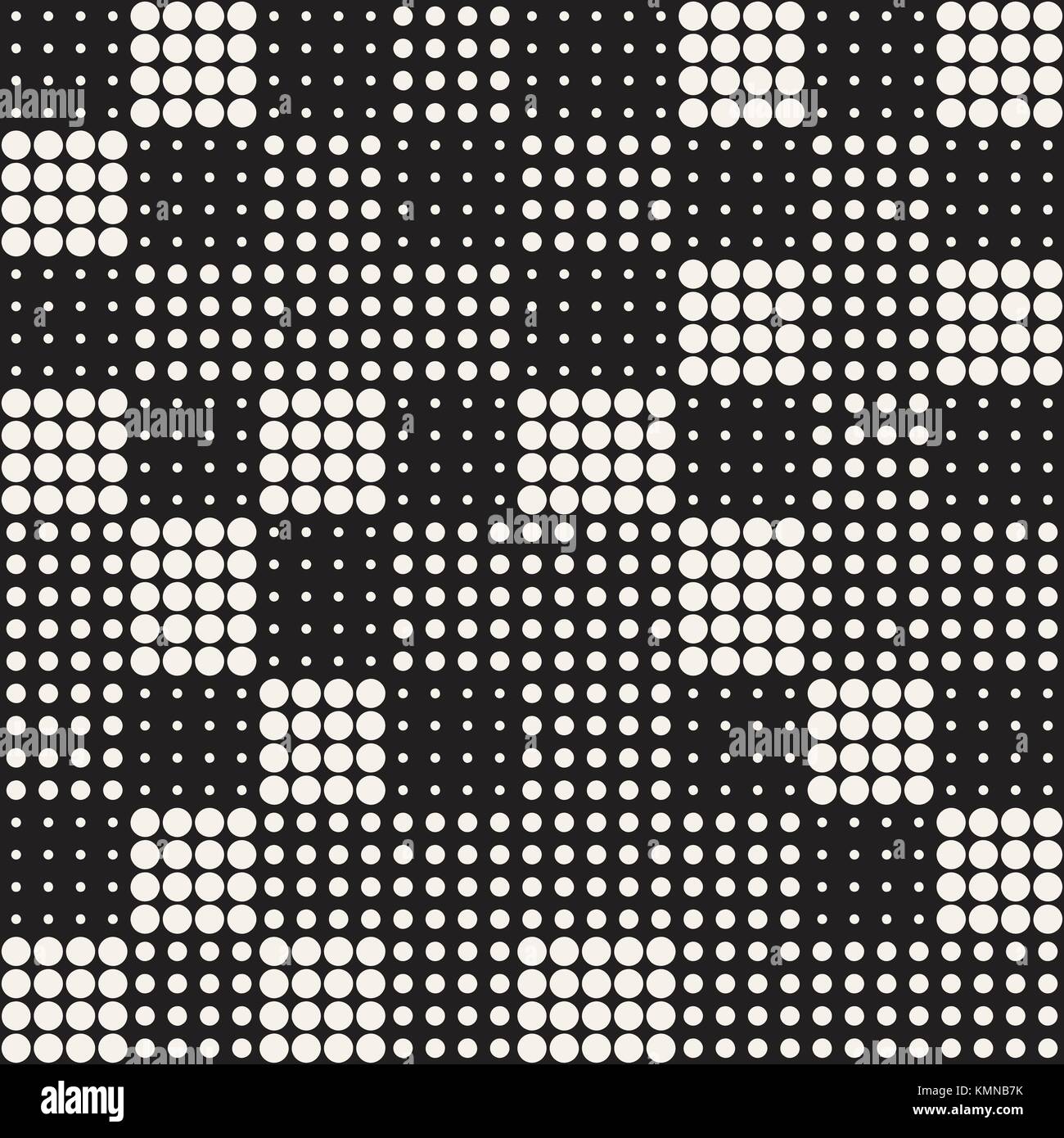 Modern Stylish Halftone Texture. Endless Abstract Background With ...