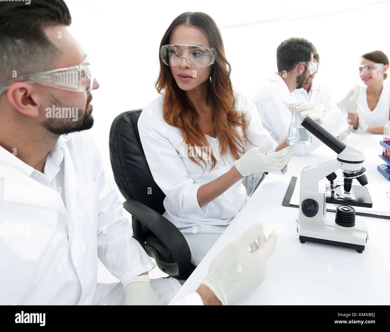 laboratory staff in the workplace Stock Photo - Alamy