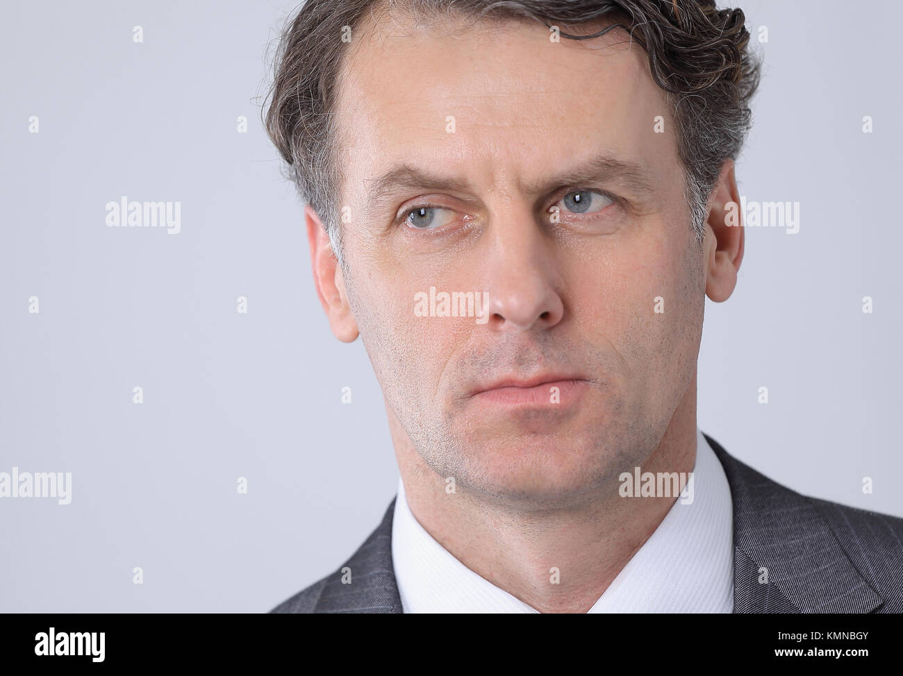 closeup face of a confident businessman Stock Photo - Alamy