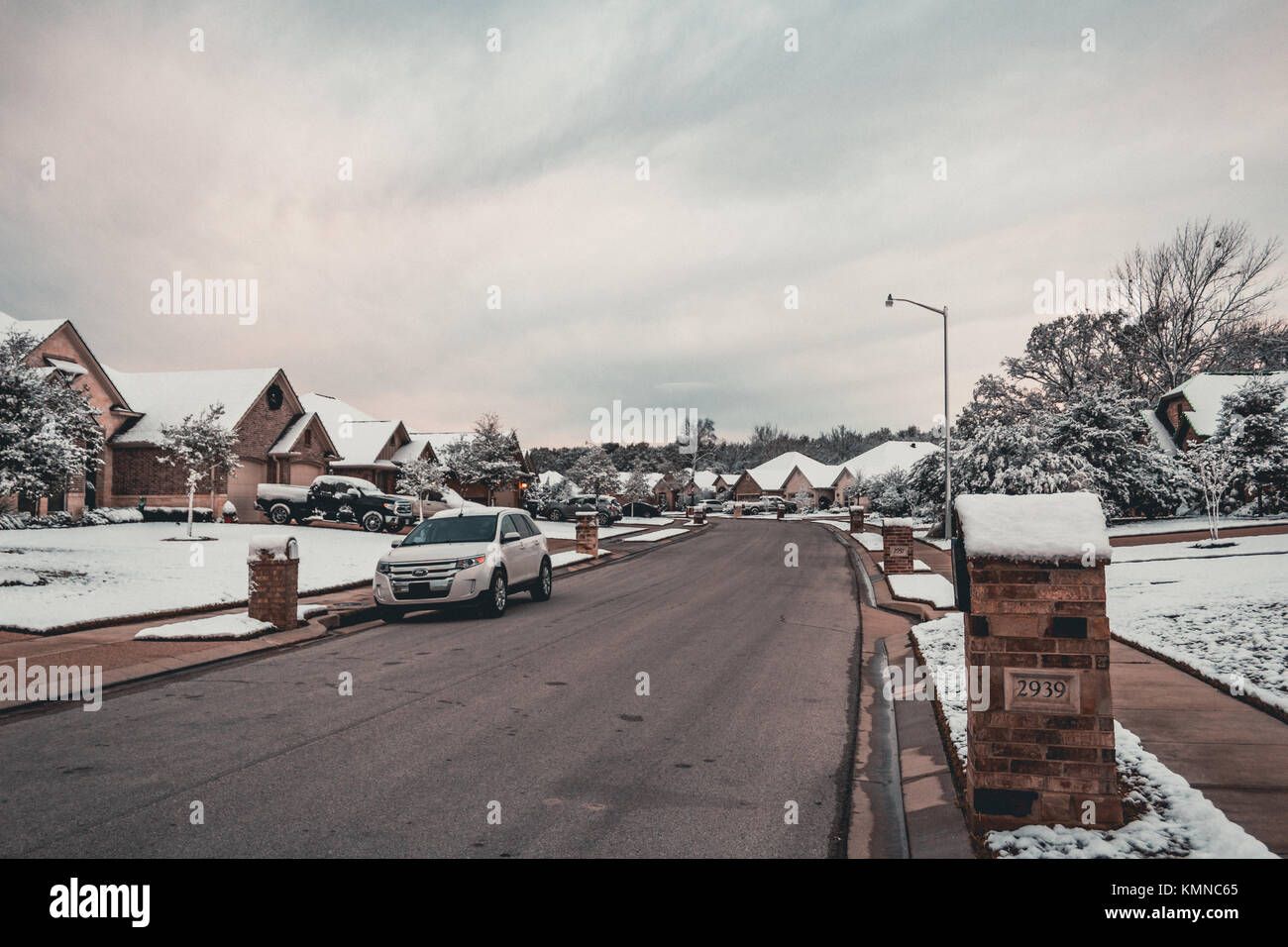 Bryan, Texas Snow Stock Photo - Alamy