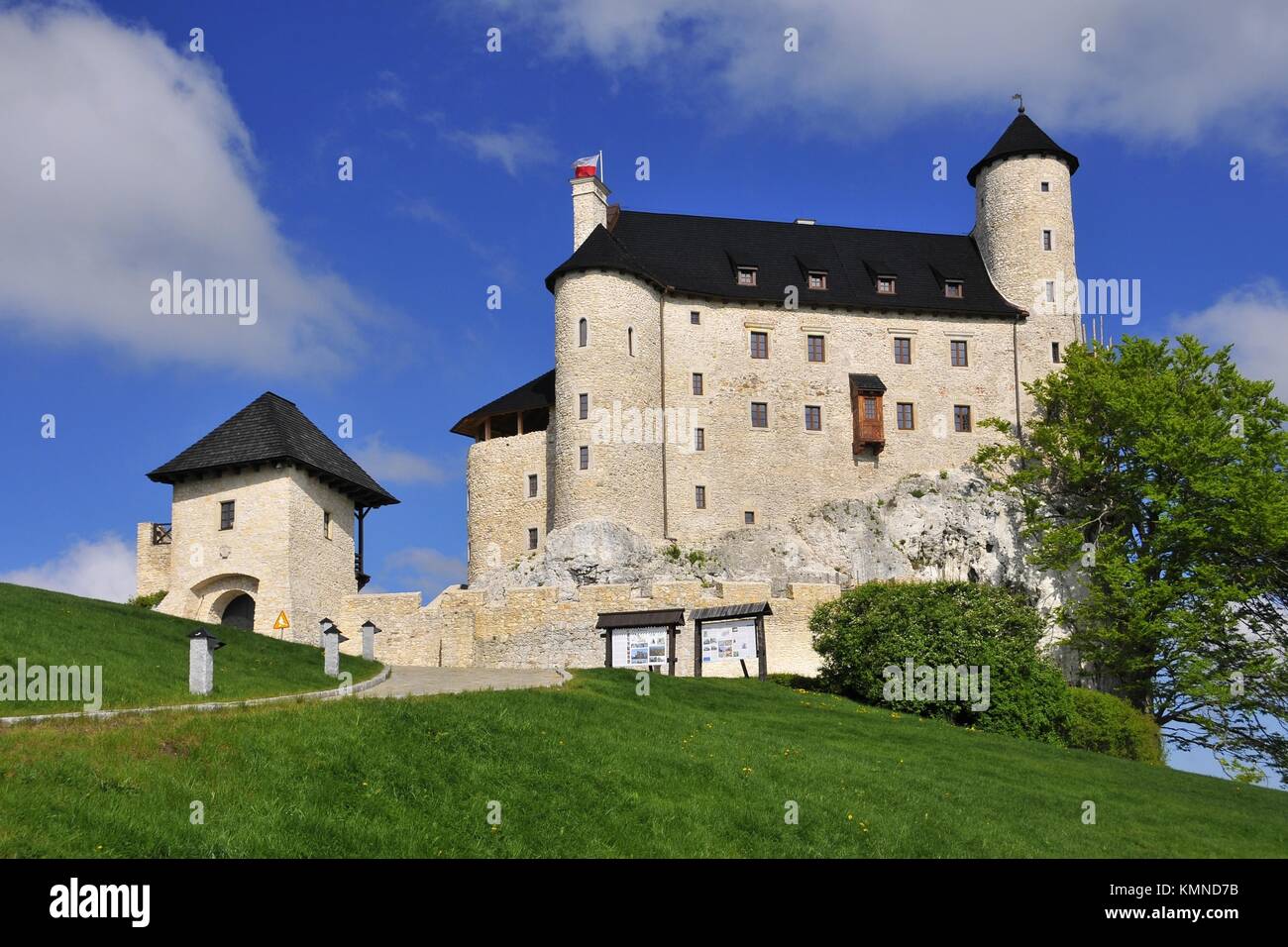 Bobolice Castle, 14th century royal castle in the village of Bobolice ...