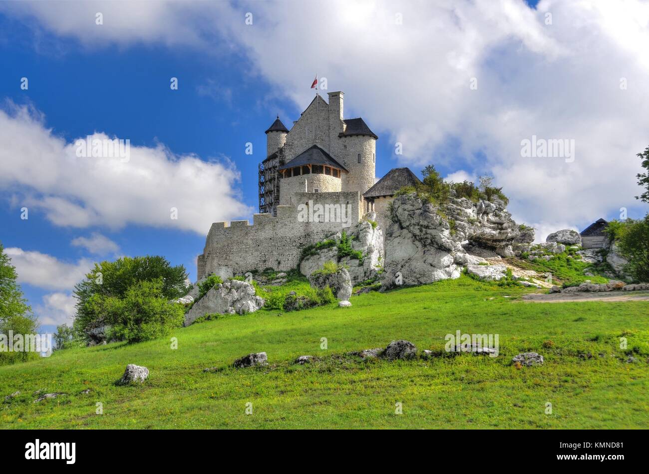 Bobolice Castle, 14th century royal castle in the village of Bobolice ...