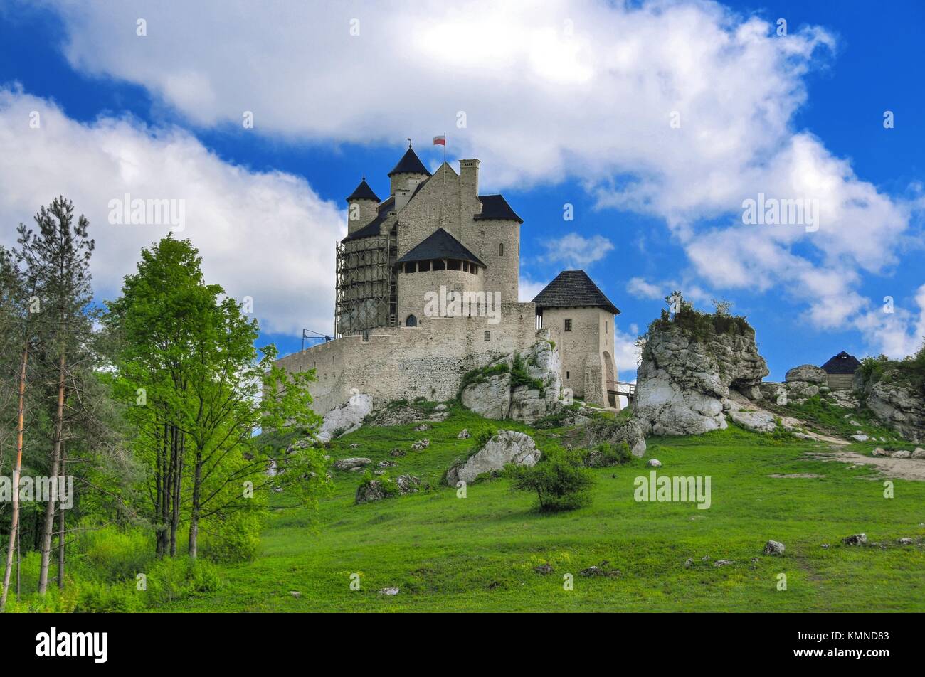 Bobolice Castle, 14th century royal castle in the village of Bobolice ...