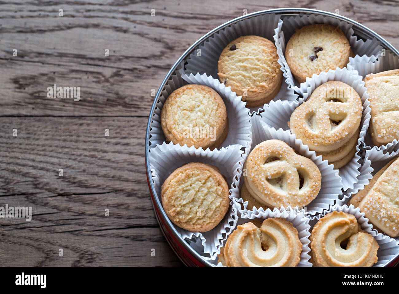 Box of butter cookies Stock Photo - Alamy