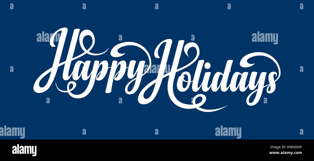 Happy Holidays text Stock Vector Image & Art - Alamy