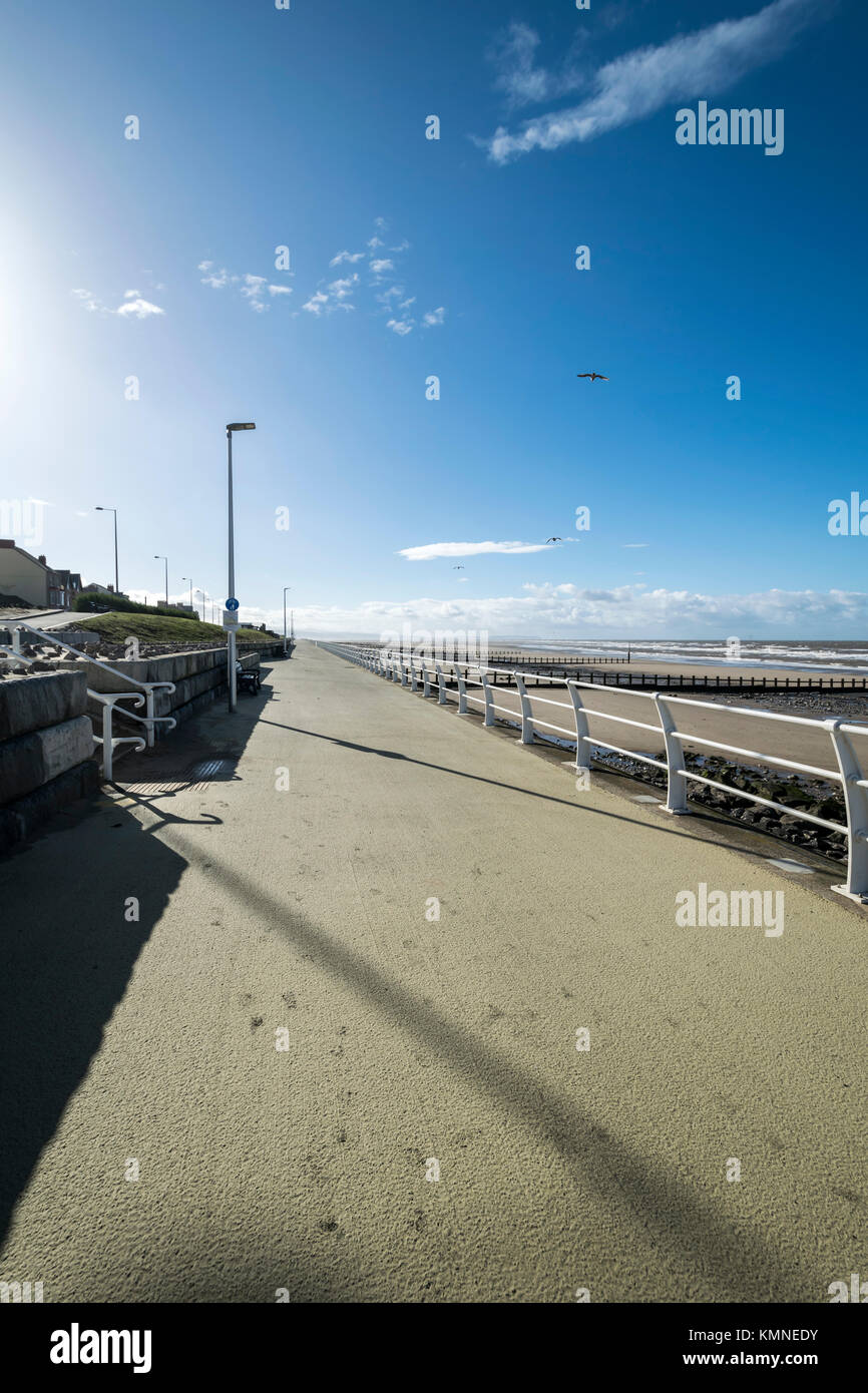 Splash Point beach at East of Rhyl on the North Wales coast Stock Photo ...