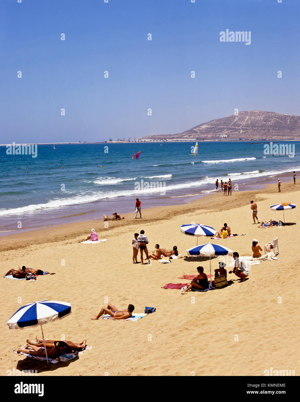 8721. Beach view, Agadir, Morocco Stock Photo - Alamy