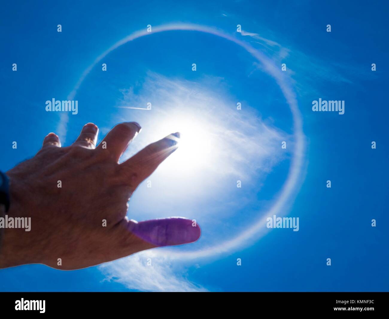 Rainbow around sun hi-res stock photography and images - Alamy