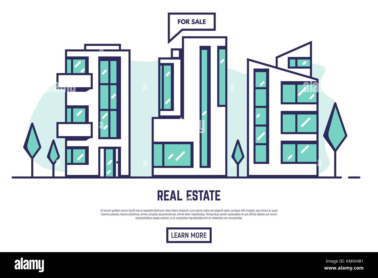 Real estate design concept Stock Vector Images - Alamy