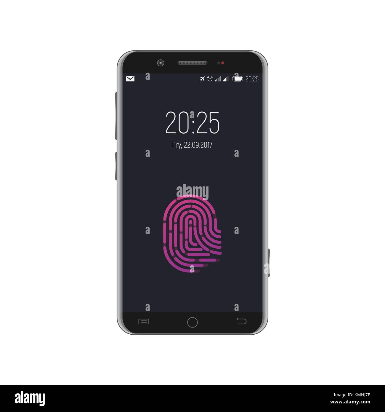 Mobile lock screen Stock Vector Images - Alamy
