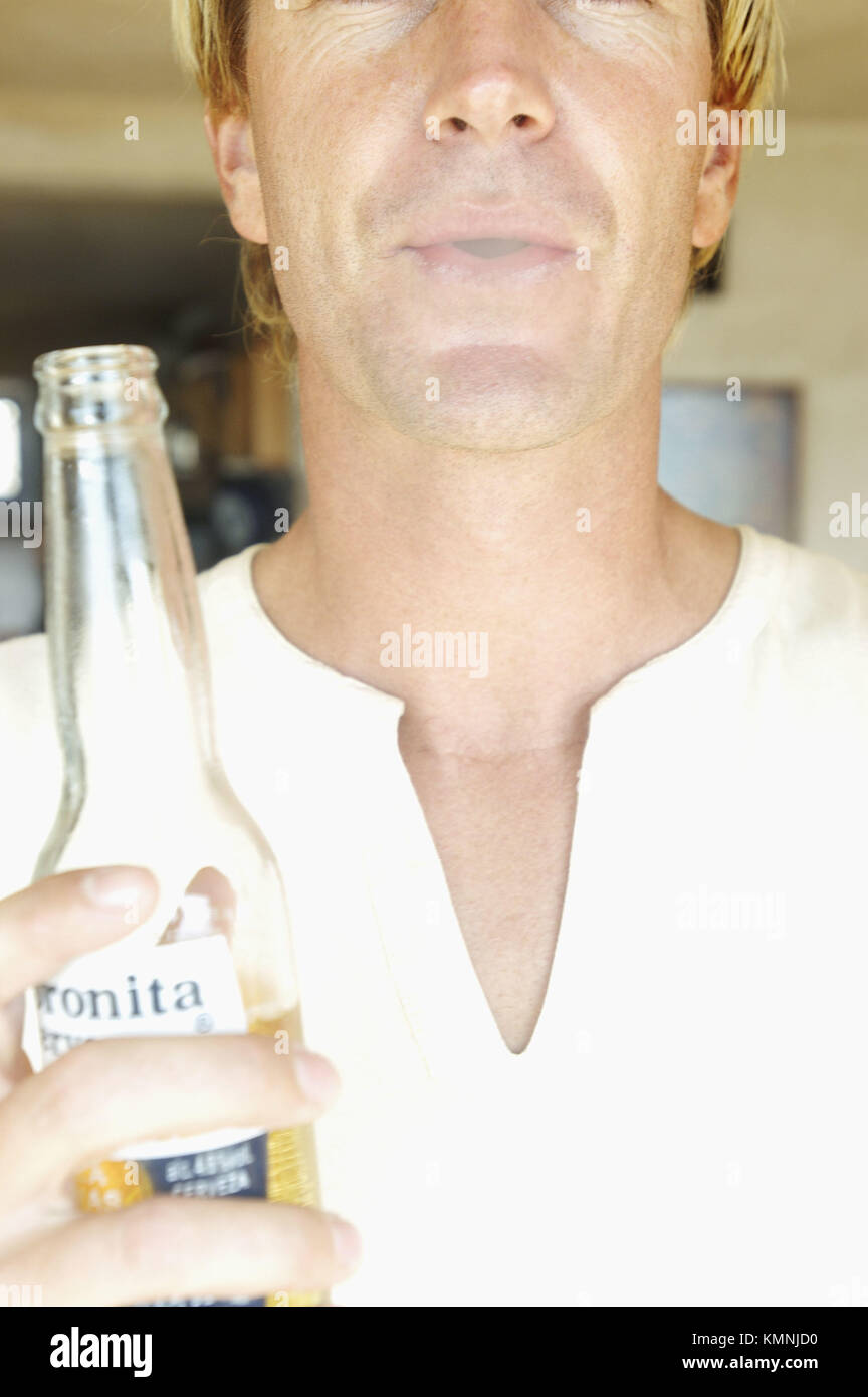 Old man smoking beer hi-res stock photography and images - Alamy