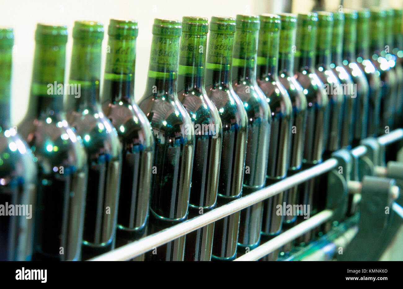 Wine bottling plant Stock Photo - Alamy