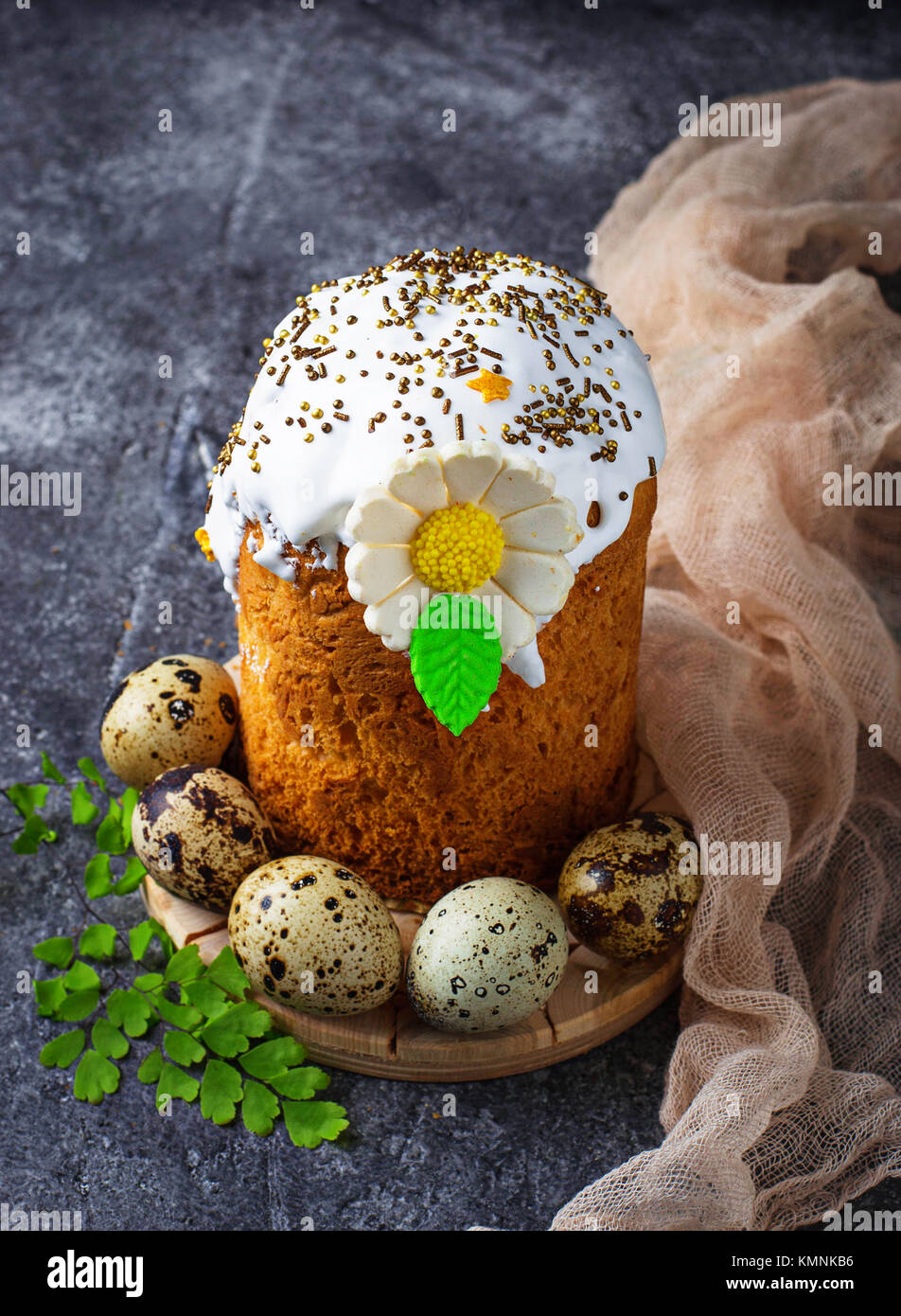 Traditional Easter cake with topping Stock Photo - Alamy