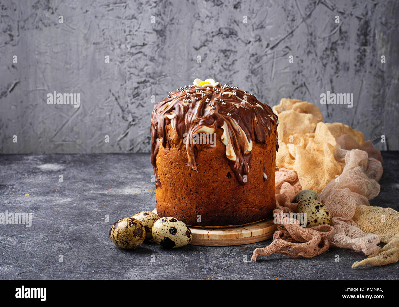 Traditional Easter cake with topping Stock Photo - Alamy