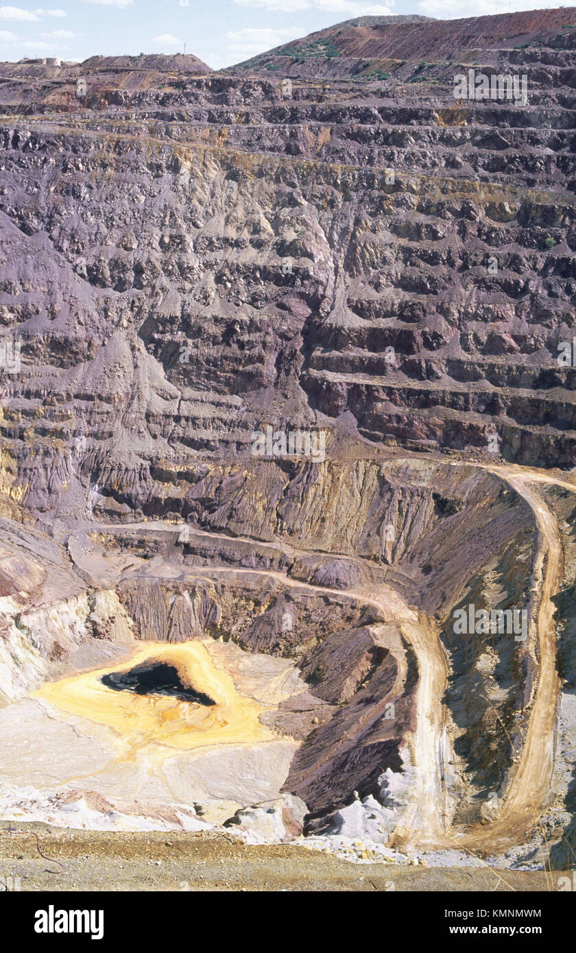 Scarred hillside from copper mine. Bisbee. Arizona, USA Stock Photo - Alamy