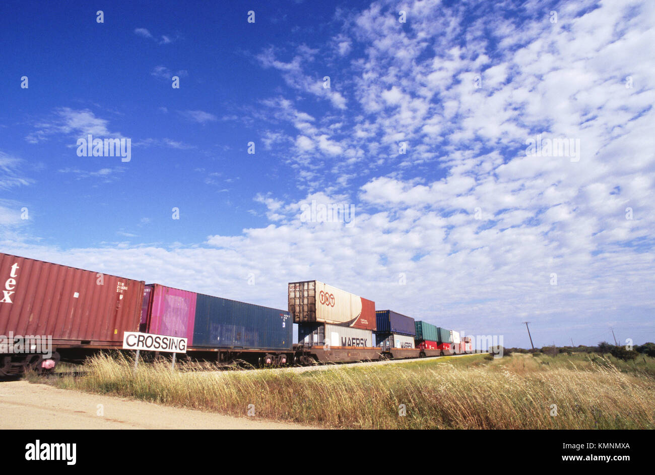 Double Stack Container Train High Resolution Stock Photography and Images - Alamy
