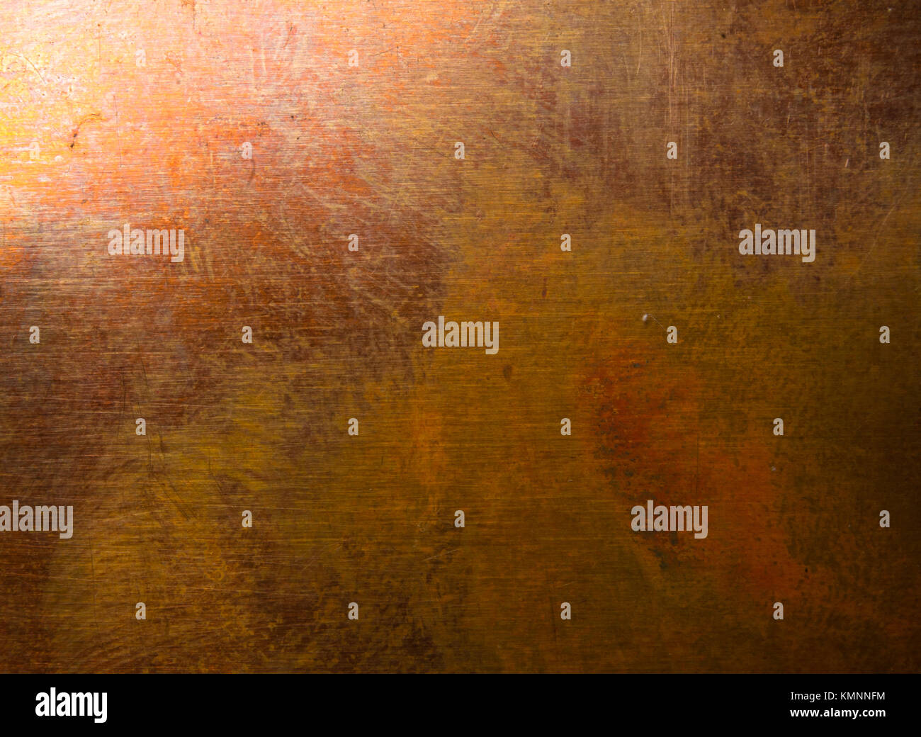 Aged copper plate texture, old worn metal background, close up Stock ...