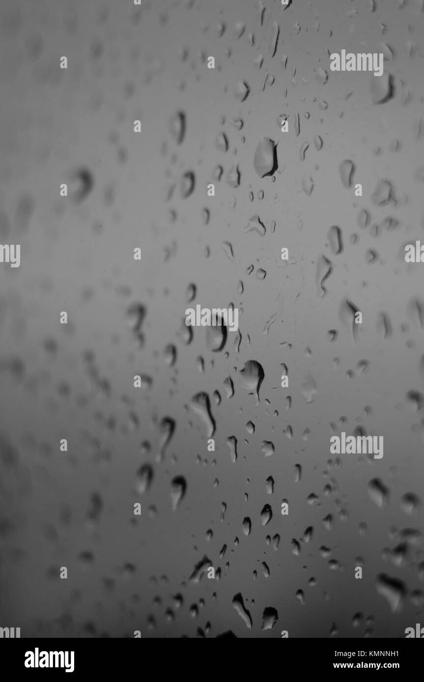 raindrops on the window glass, close up Stock Photo - Alamy