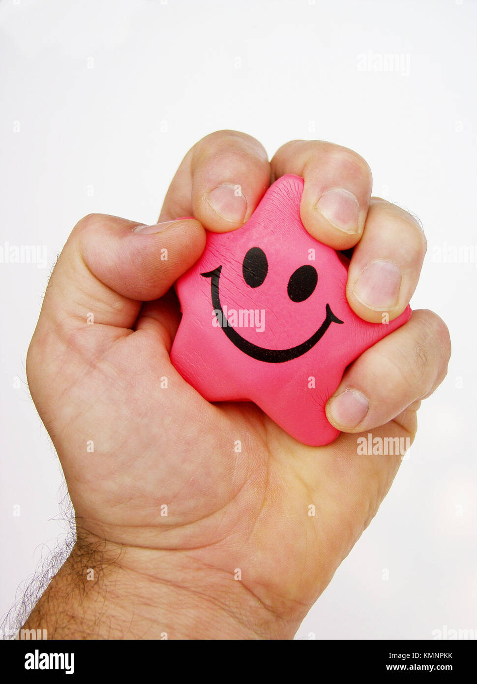 Male hand squeezing face hi-res stock photography and images - Alamy