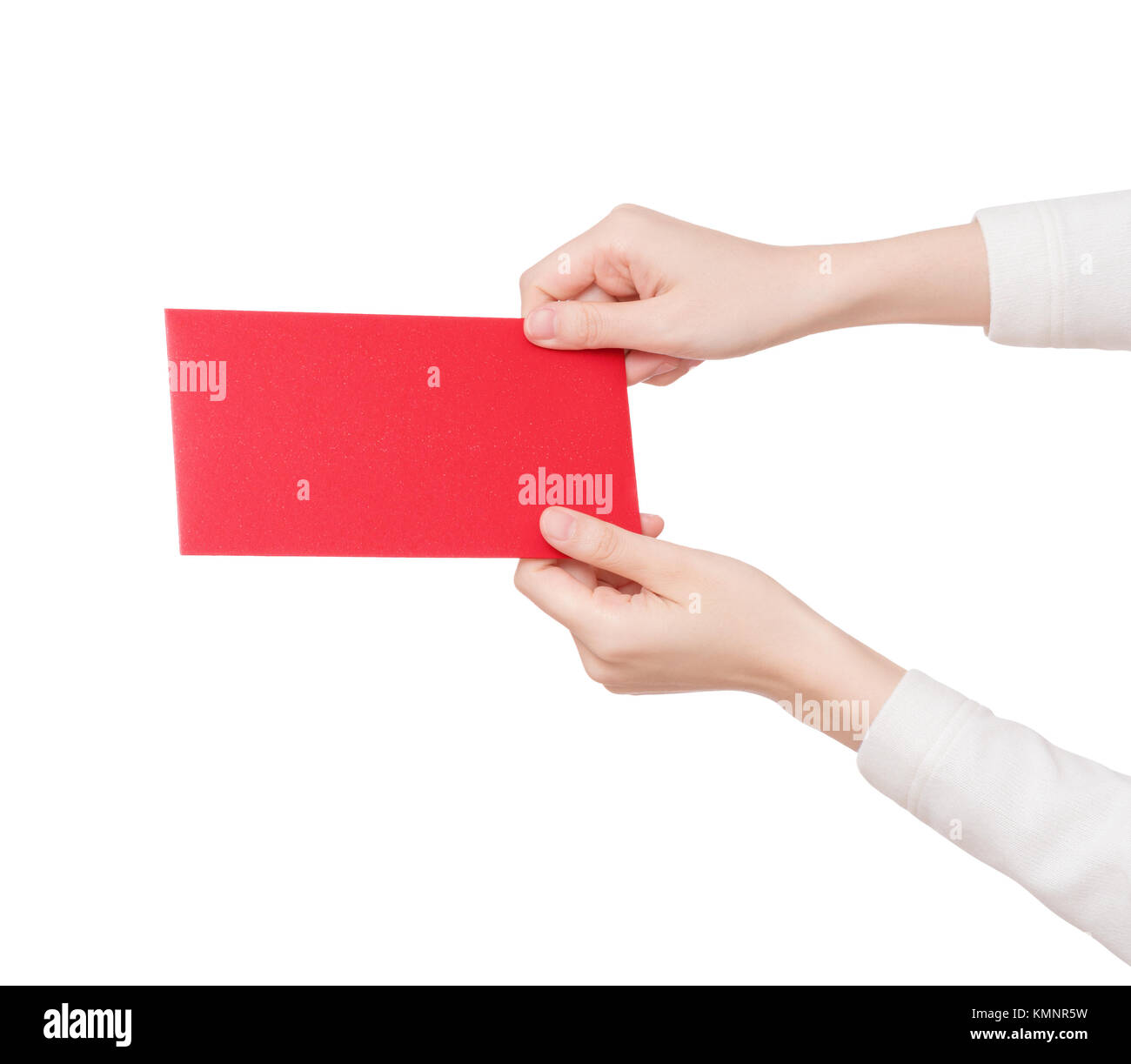 hand hold red envelope Stock Photo - Alamy