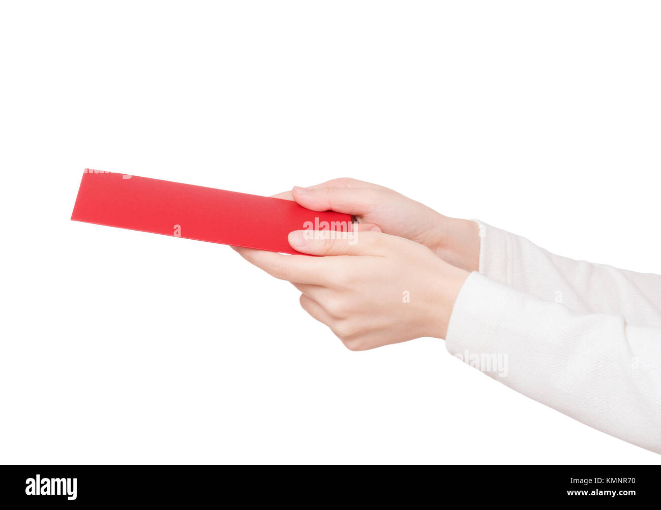 hand hold red envelope Stock Photo - Alamy