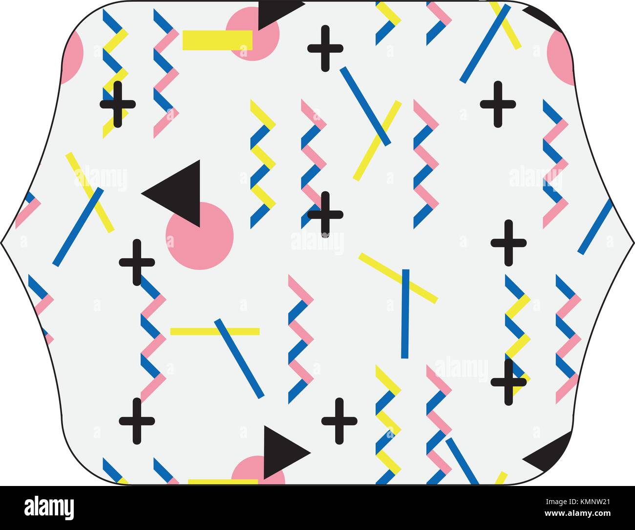 color square with geometric abstract design background Stock Vector ...