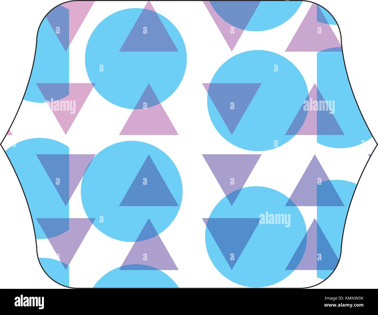 color square with memphis geometric figure background Stock Vector ...