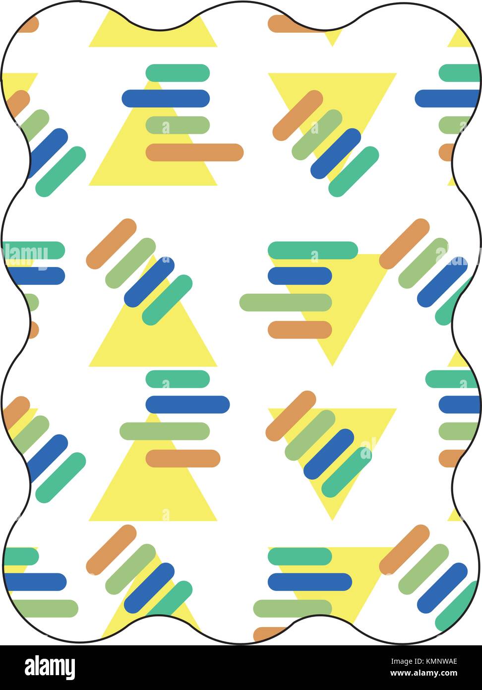 rectangle with abstract graphic design background Stock Vector Image ...