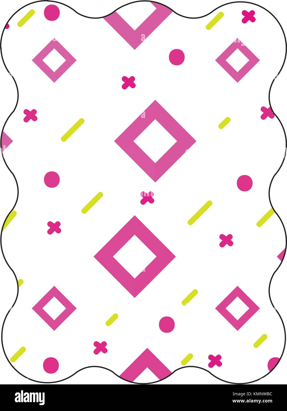 rectangle with geometric abstract figures background Stock Vector Image ...