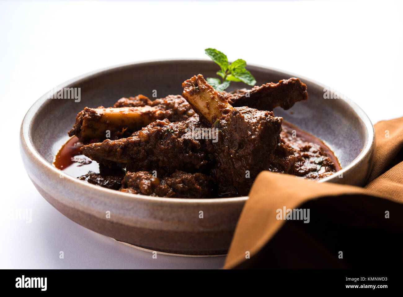 Bhuna Mutton / Bhuna Gosht / Indian lamb curry Stock Photo - Alamy