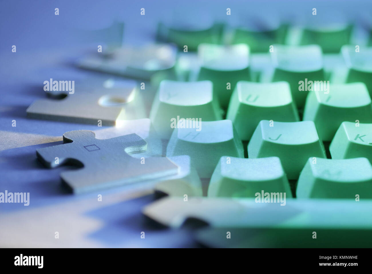 Computer keyboard jigsaw puzzle hi-res stock photography and images - Alamy