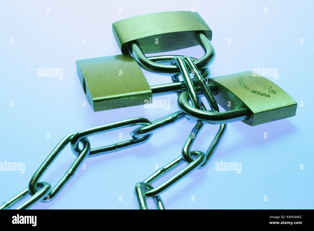 Locks and chain Stock Photo - Alamy