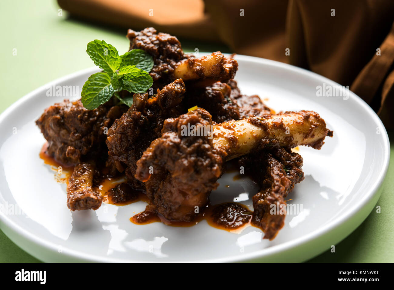 Bhuna Mutton / Bhuna Gosht / Indian lamb curry Stock Photo - Alamy