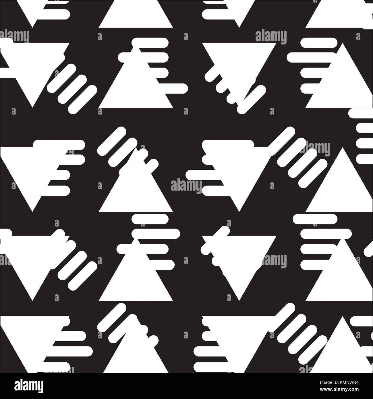 contour memphis triangle style figure background Stock Vector Image ...