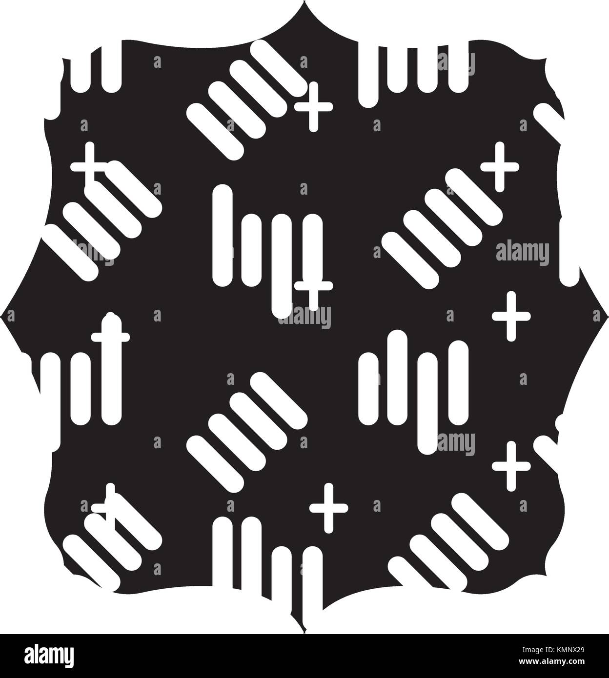 contour square with graphic abstract style background Stock Vector ...