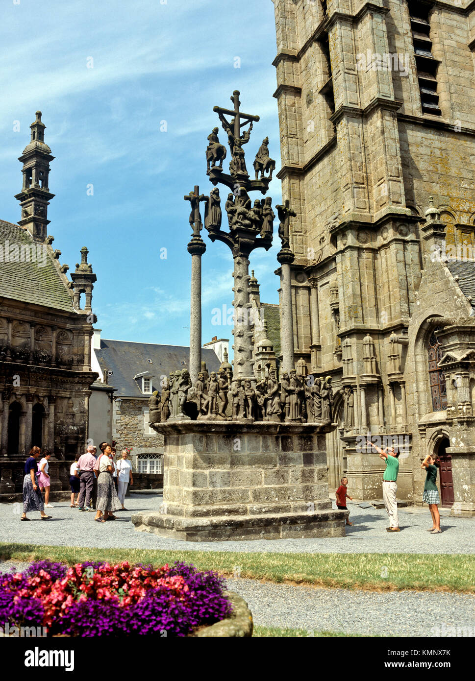 9794. Finistere, St Thegonnec, Calvary, Brittany, France Stock Photo ...