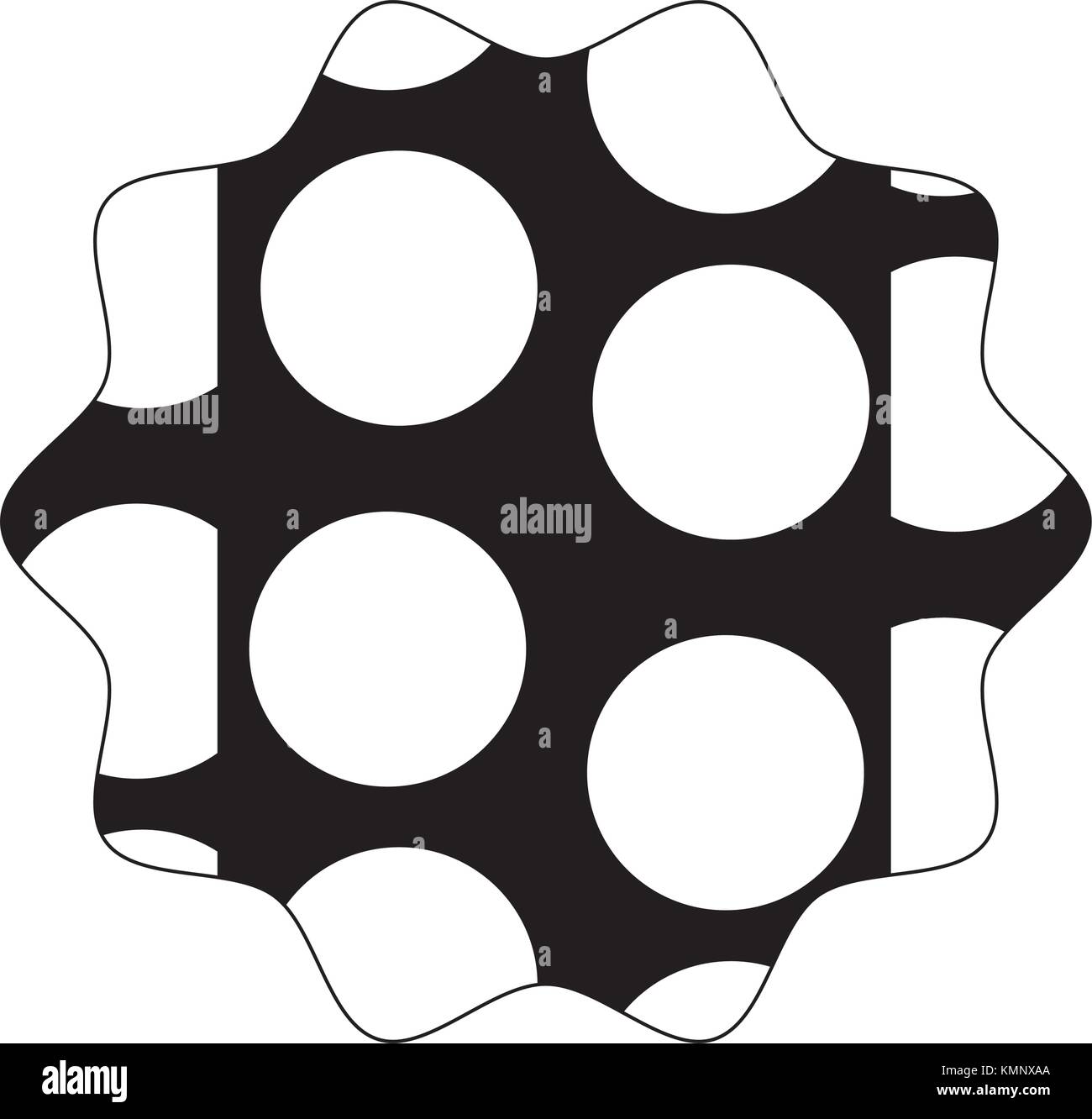 contour star with memphis geometric figure background Stock Vector ...